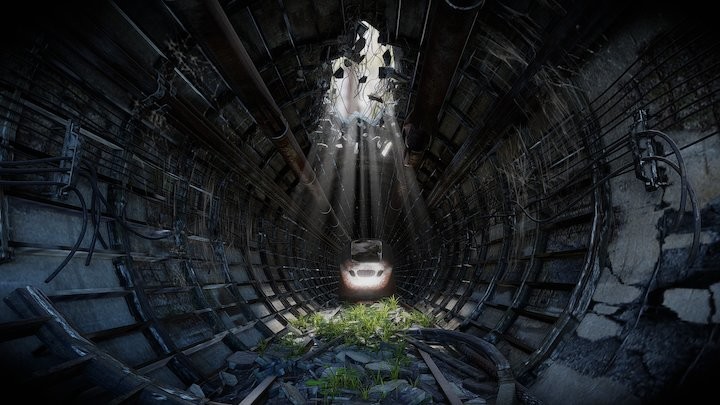 ArtStation - Destroyed Subway