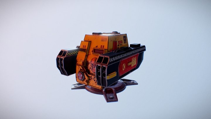 ArtStation - Little game turret