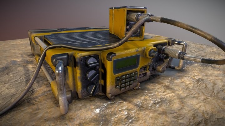 ArtStation - A broken military radio