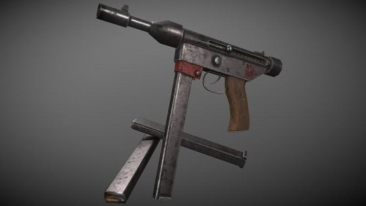 ArtStation - Dirty Sub-machine Gun