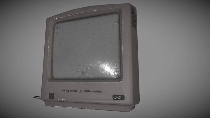 ArtStation - Old Busted Tv