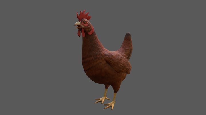 ArtStation - Low poly Chicken