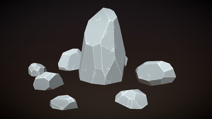 ArtStation - Low Poly Rocks
