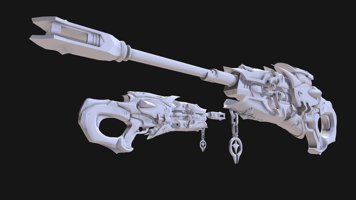 ArtStation - Overwatch Widowmaker's Widow's Kiss (Huntress Skin) 3D ...