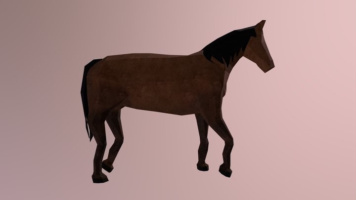 ArtStation - Low Poly Horse