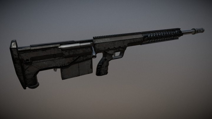 ArtStation - DTA HTI Sniper Rifle