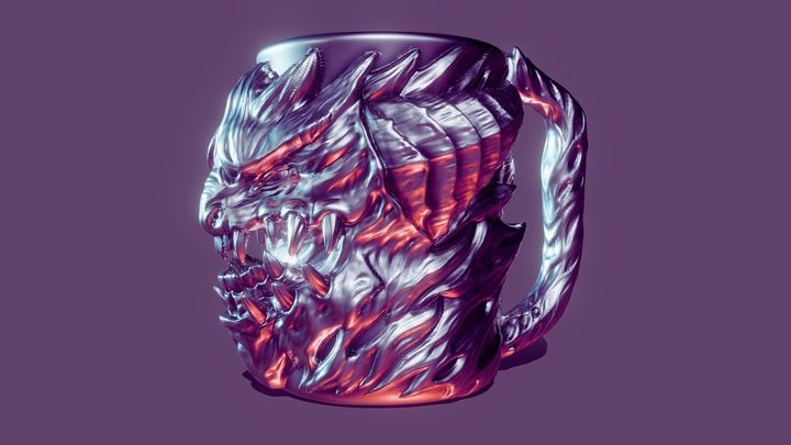 ArtStation - 3D Print - Monster Cup