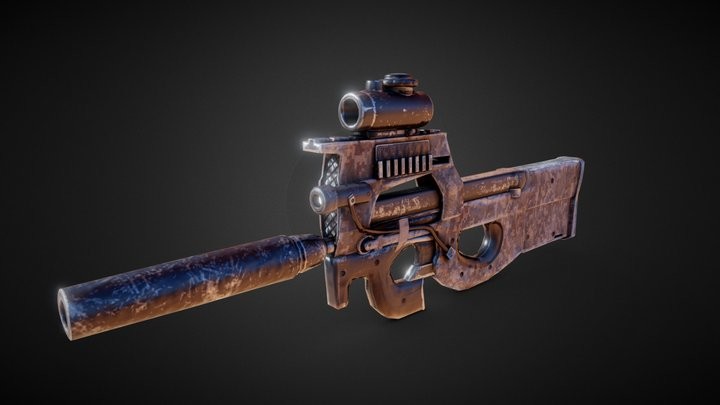 ArtStation - P90 Submachine Gun
