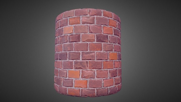 ArtStation - Stylized Brick Wall