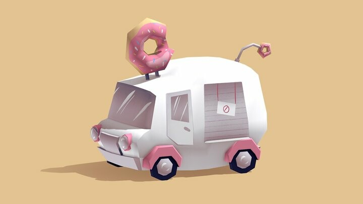 ArtStation - Donut truck