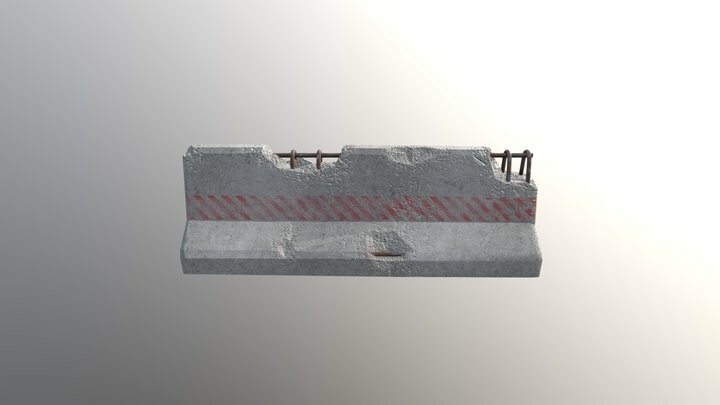 ArtStation - Concrete Road Block