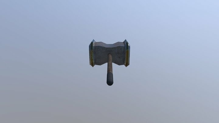 ArtStation - Two Handed Hammer (Worn)