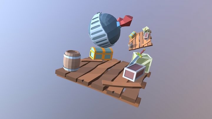 ArtStation - KNIGHT HEAD SKIN DIORAMA