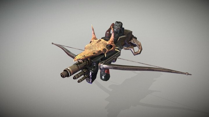 ArtStation - Bow Gun Weapon Model