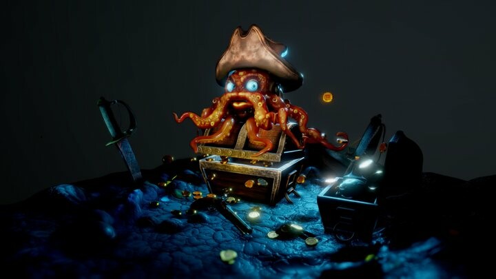 ArtStation - Pieces of 8 | Ollie the Octopus