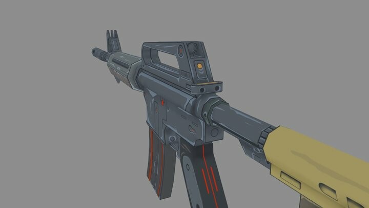 ArtStation - M16 (Hand-Painted Texture)