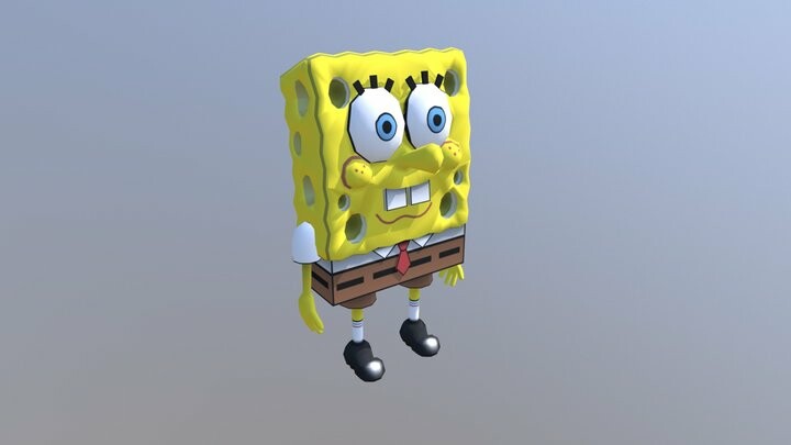 ArtStation - Low-Poly Spongebob Squarepants