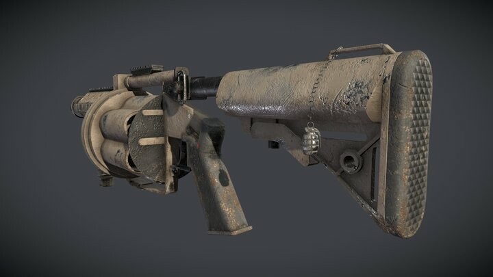 ArtStation - Milkor MGL (multiple grenade launcher)
