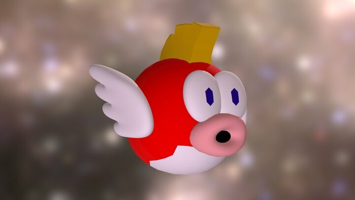 ArtStation - Cheep Cheep original Low Poly (Sketchfab)