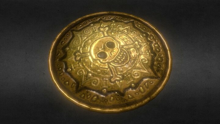 ArtStation - Pirate Coin | Low Poly | Game Asset