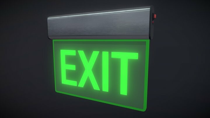 ArtStation - Exit Sign