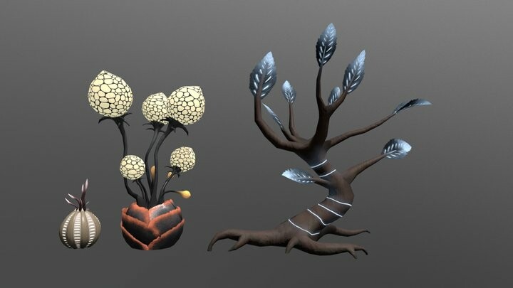 ArtStation - Sci-fi plants