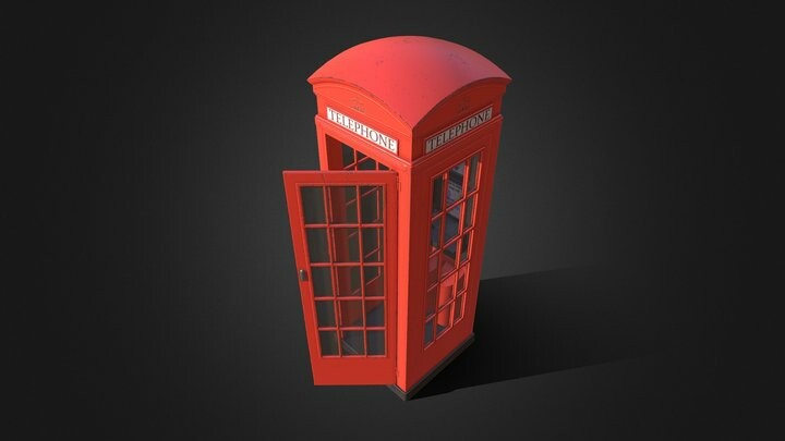 ArtStation - Red Phone Booth