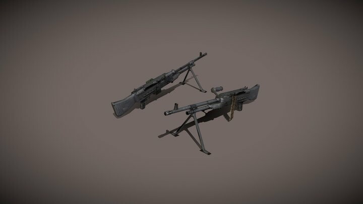 ArtStation - M240G machine gun