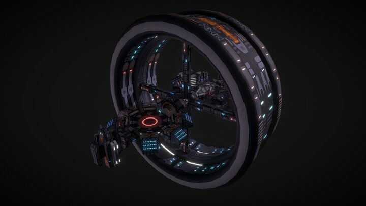 ArtStation - SpaceStation Low Poly