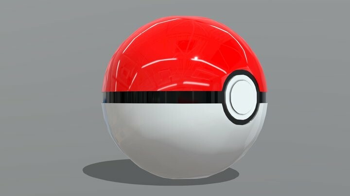 ArtStation - Pokeball (Low Poly)