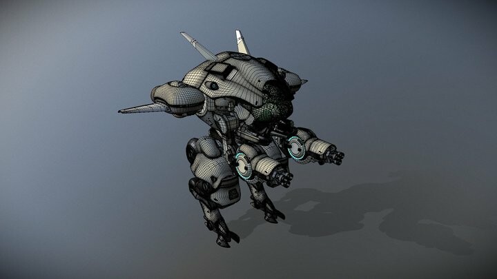 ArtStation - DVA Mech Highpoly