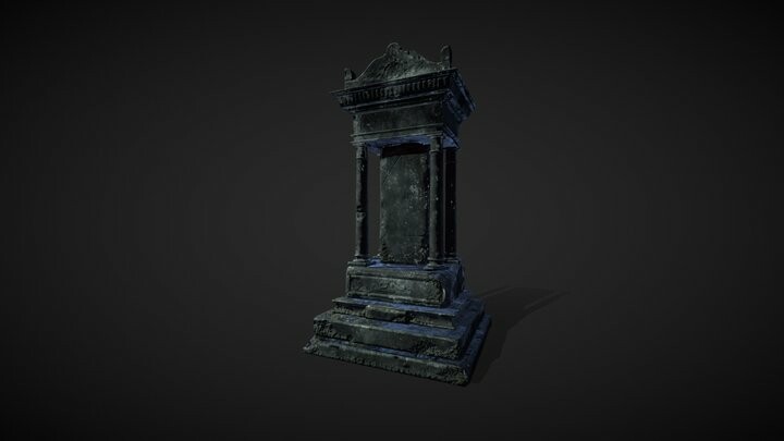 ArtStation - Damaged Gravestone