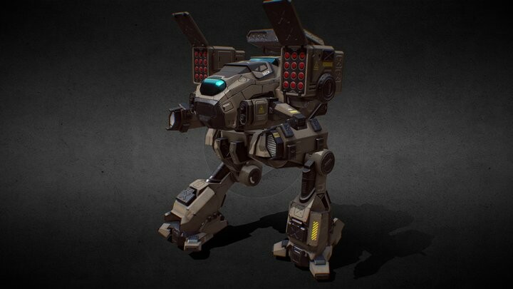 ArtStation - Battle Mech v1