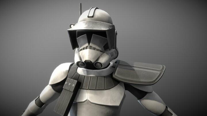 ArtStation - Clone Wars-style Clone Trooper Commander