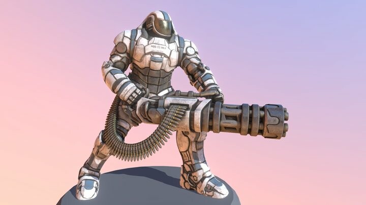 ArtStation - sci-fi heavy armor: MMB-03 Mk4 "Colossus"