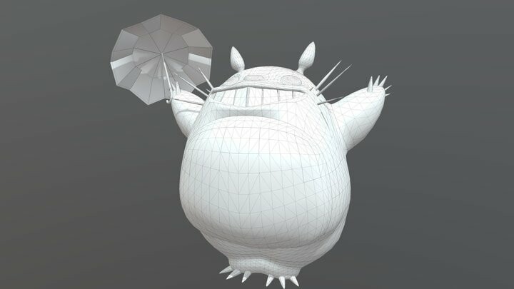 ArtStation - Totoro Fan art 3d Model