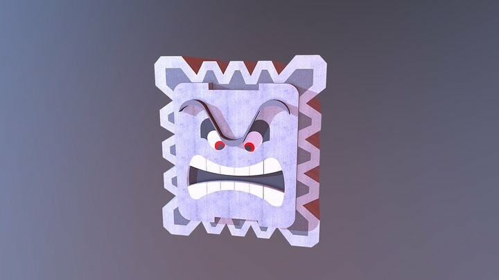ArtStation - Thwomp Video Game Character