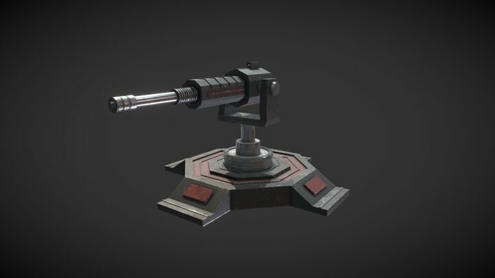 ArtStation - Sci-Fi Kingdom Turret Example