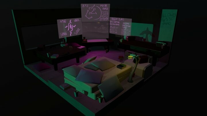 ArtStation - 2018 Modular Room Assessment - Hacker's Room