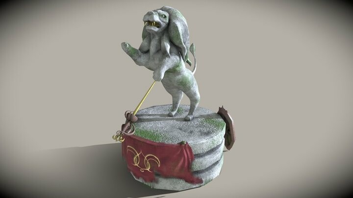 ArtStation - Lion Statue