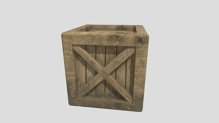 ArtStation - A Simple Wooden Crate