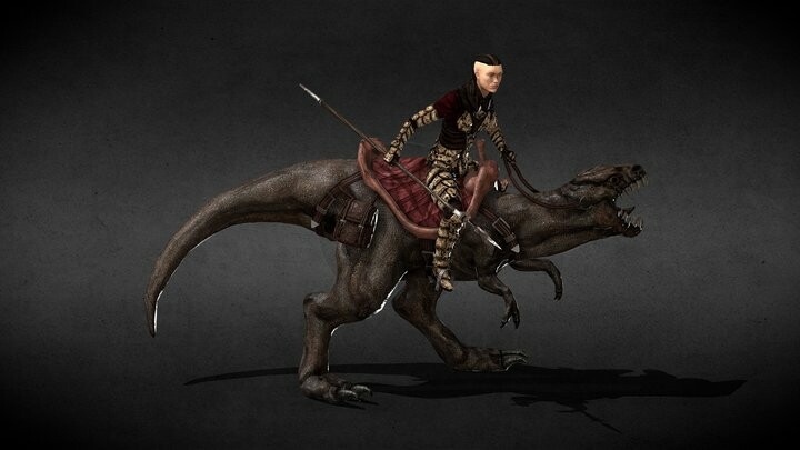 ArtStation - Raptor rider