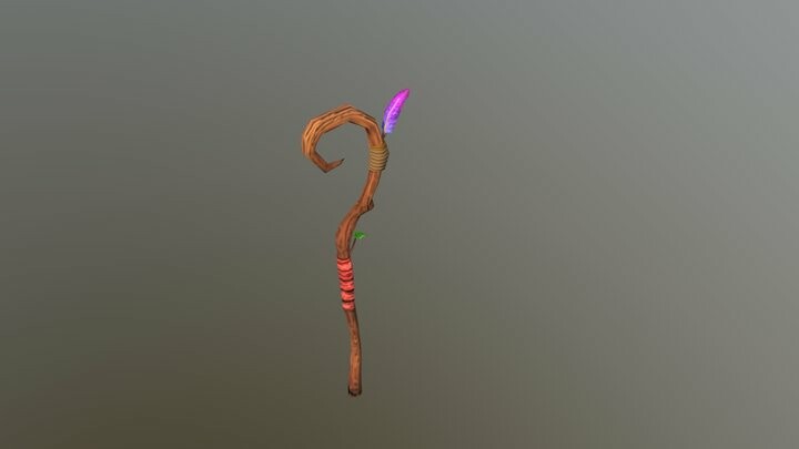 ArtStation - Mage Staff Low Poly