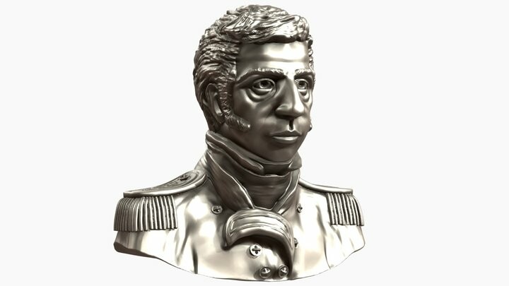 ArtStation - Lord Thomas Cochrane Bust