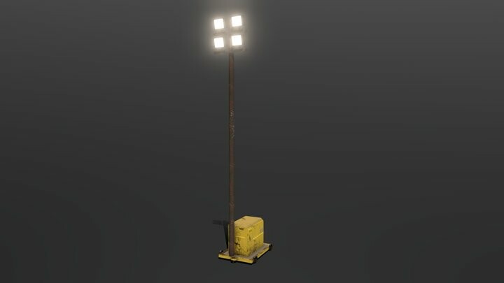 ArtStation - Outdoor Floodlight tower
