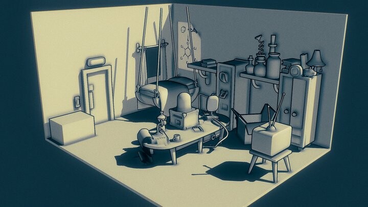ArtStation - Lab Room Toon Shading