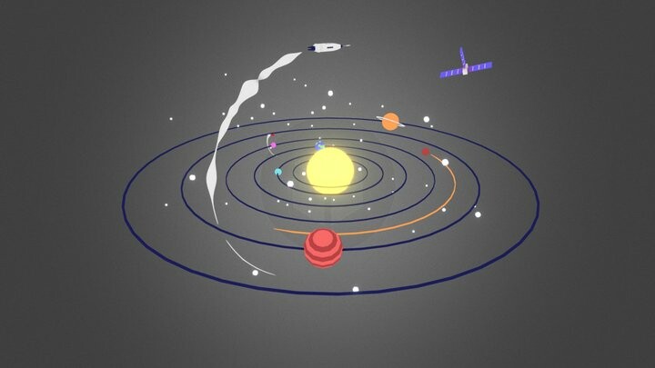 ArtStation - Low Poly Planets