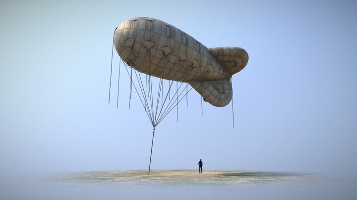 ArtStation - WW2 Barrage Balloon 01