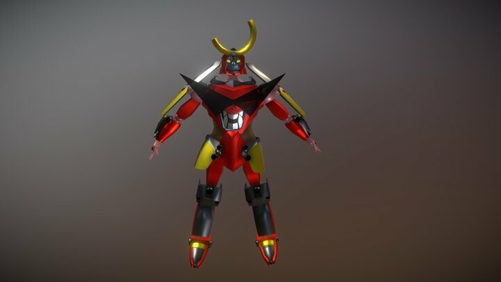 ArtStation - Gurren Lagann Mech W/ Animations by Myself