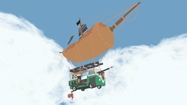 ArtStation - VW Pirate Air Bus (Flipped Normal Pirates Challenge)